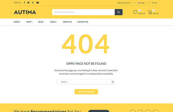 Autima - Car Accessories Shop HTML Template