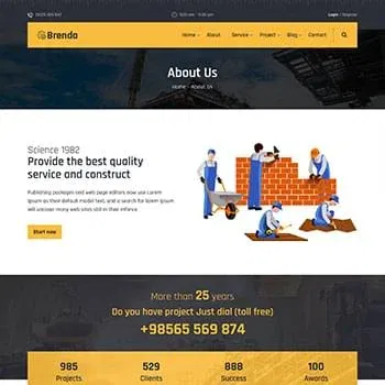 Brenda - Construction HTML Template