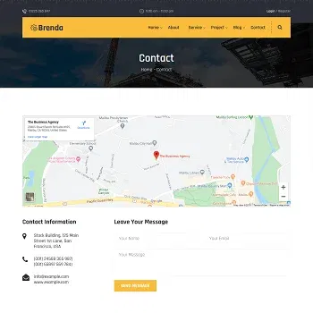 Brenda - Construction HTML Template