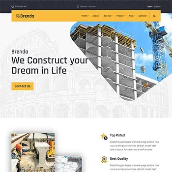 Brenda - Construction HTML Template