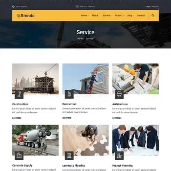 Brenda - Construction HTML Template