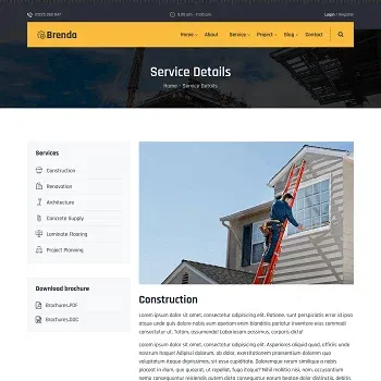Brenda - Construction HTML Template