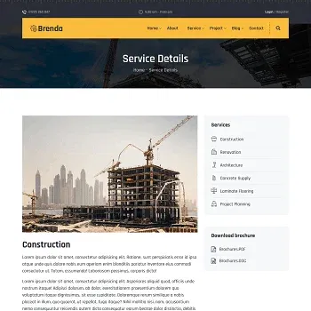 Brenda - Construction HTML Template