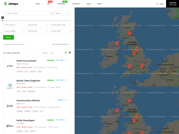 Jetapo - Job Board Bootstrap 5 Template