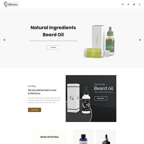 Olivine - Responsive Beard Oil Bootstrap 5 HTML Template