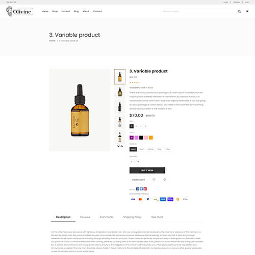 Olivine - Responsive Beard Oil Bootstrap 5 HTML Template