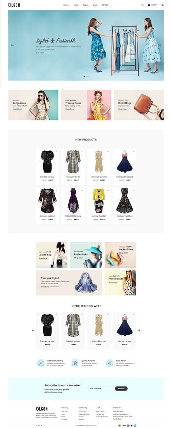 Olson - eCommerce Bootstrap 5 HTML Template