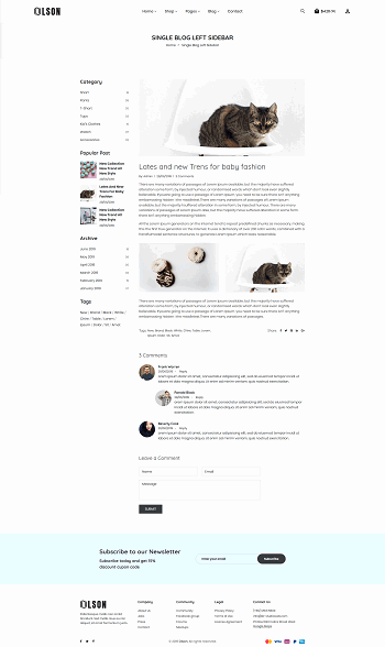 Olson - eCommerce Bootstrap 5 HTML Template