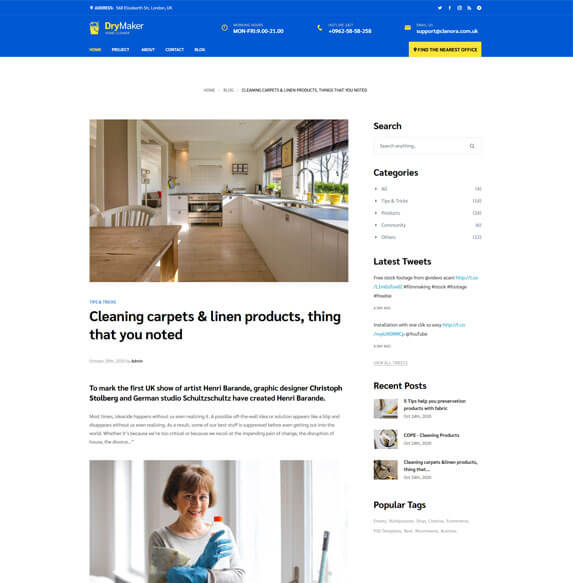 Drymaker - Cleaning Service HTML Template